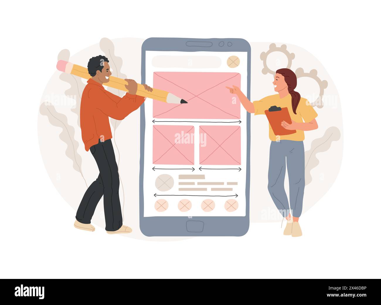 Prototyping isolated concept vector illustration Stock Vector Image ...