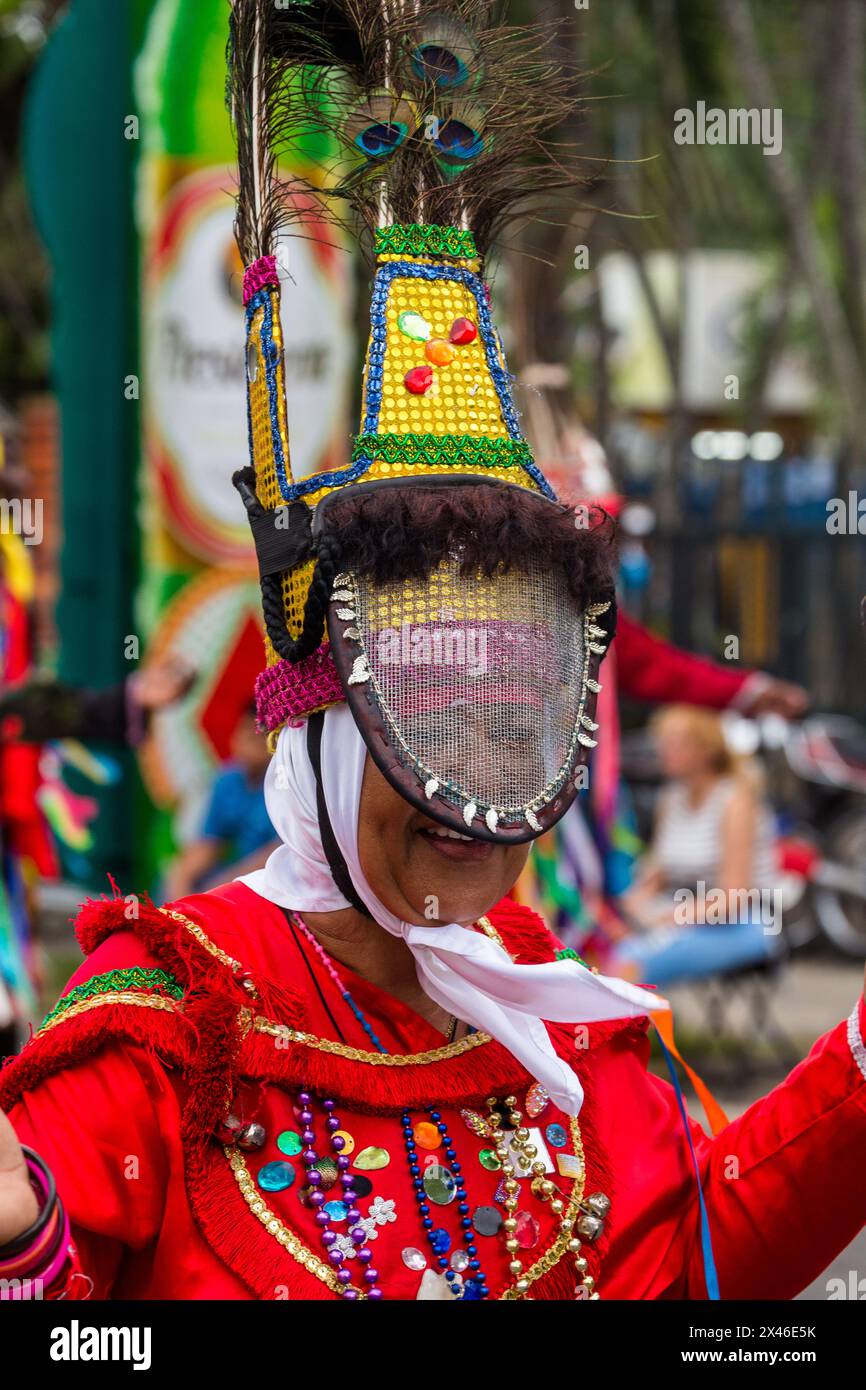 Los Guloyas of San Pedro de Macoris in the La Vega Carnival parade in ...