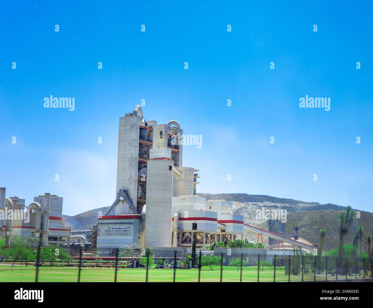 Cement building of cement industry and construction, material factory ...