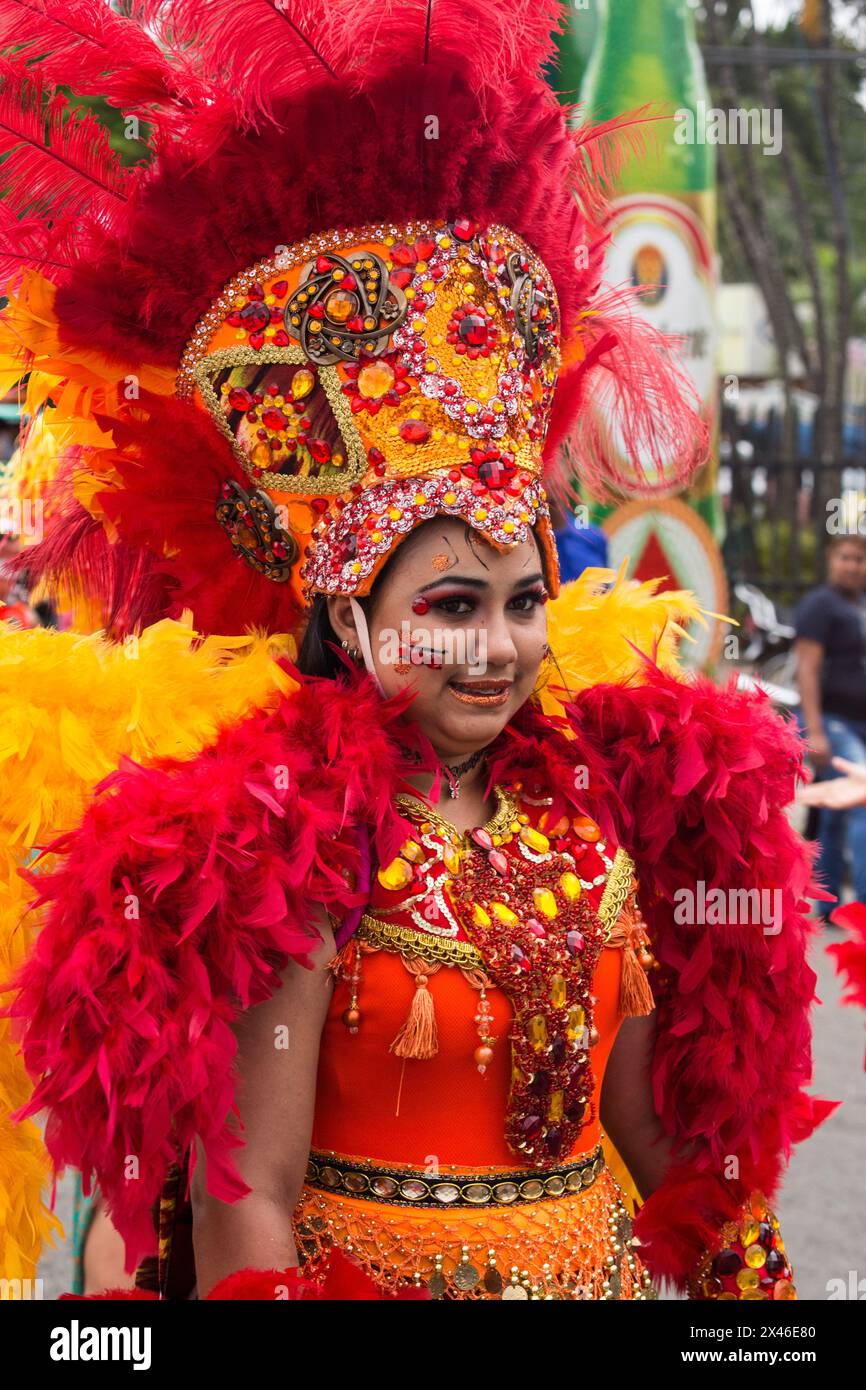 Costumed character in the La Vega Carnival parade in the Dominican ...