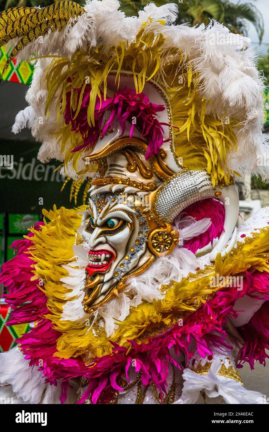 Diablo Cojuelo or Limping Devil costume in the Carnival parade at La ...