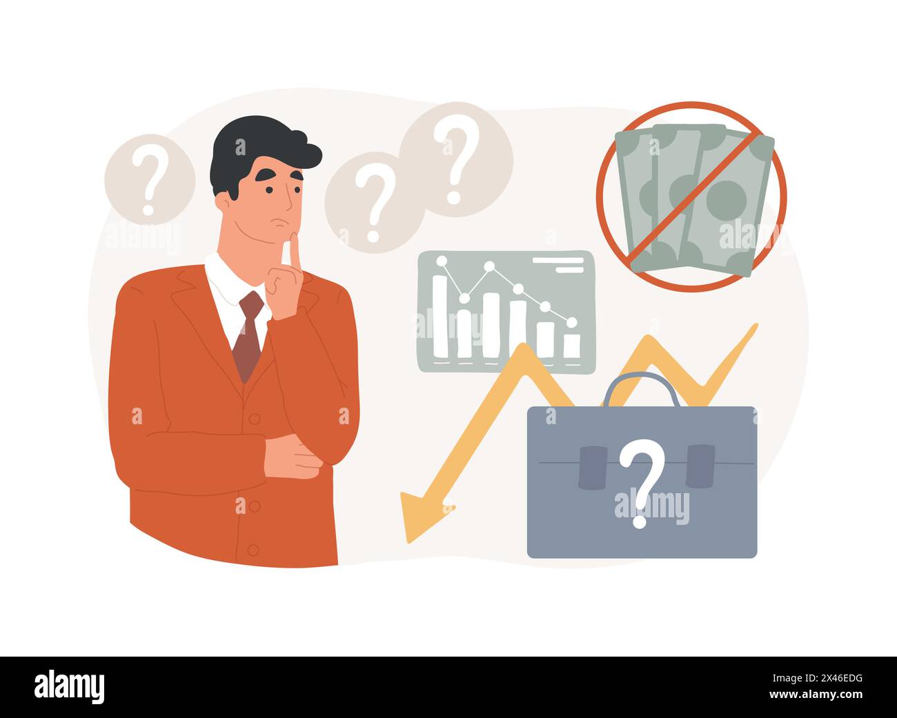 Unemployment isolated concept vector illustration Stock Vector Image ...
