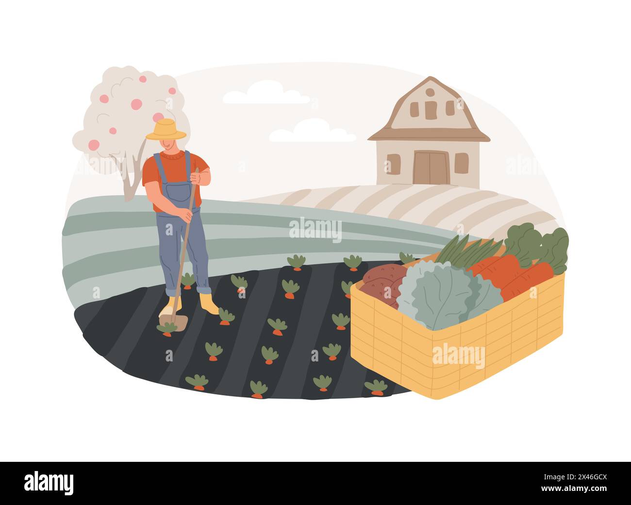 Crop rotation cartoon hi-res stock photography and images - Alamy