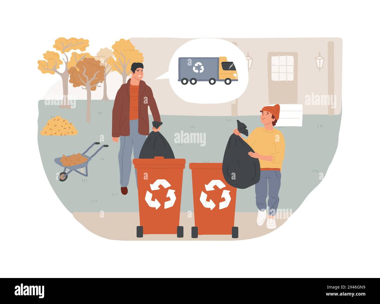 Beautiful shed and lawn Stock Vector Images - Alamy