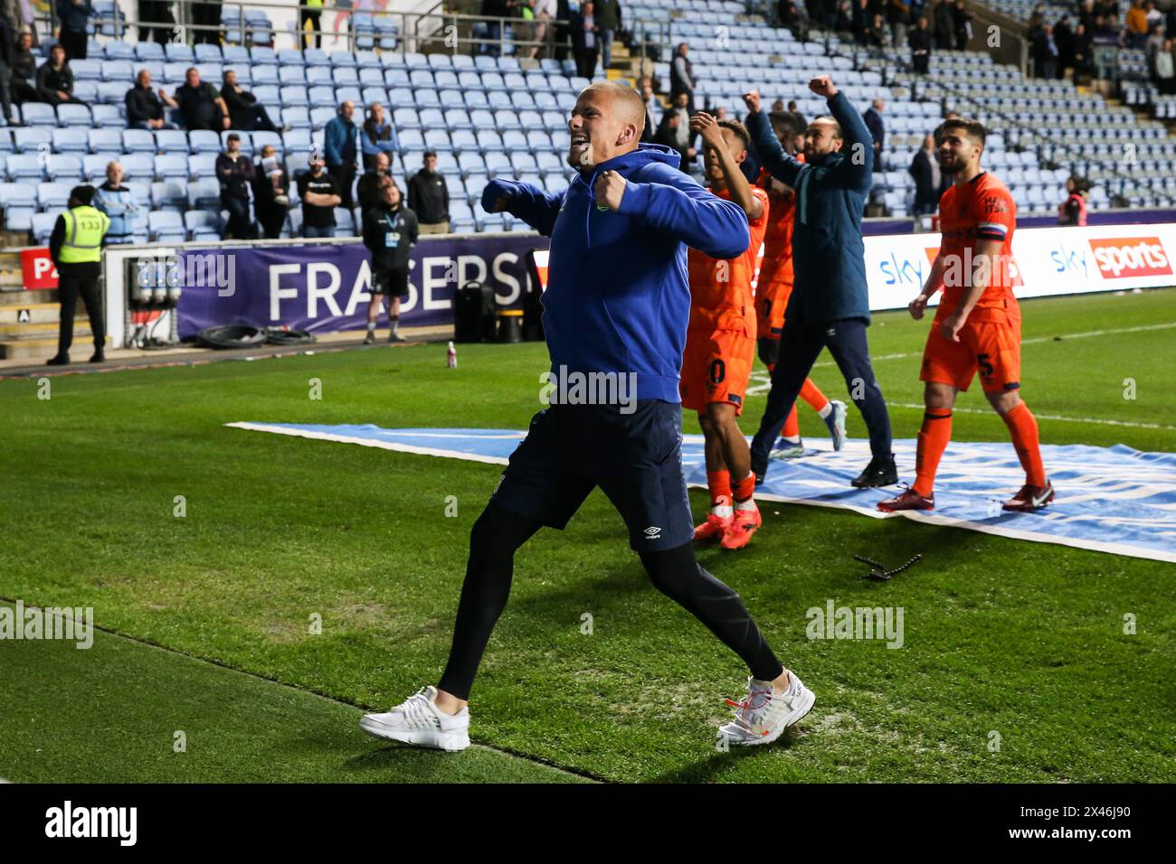 Harry Clarke of Ipswich Town celebrates his teams win after the Sky Bet ...