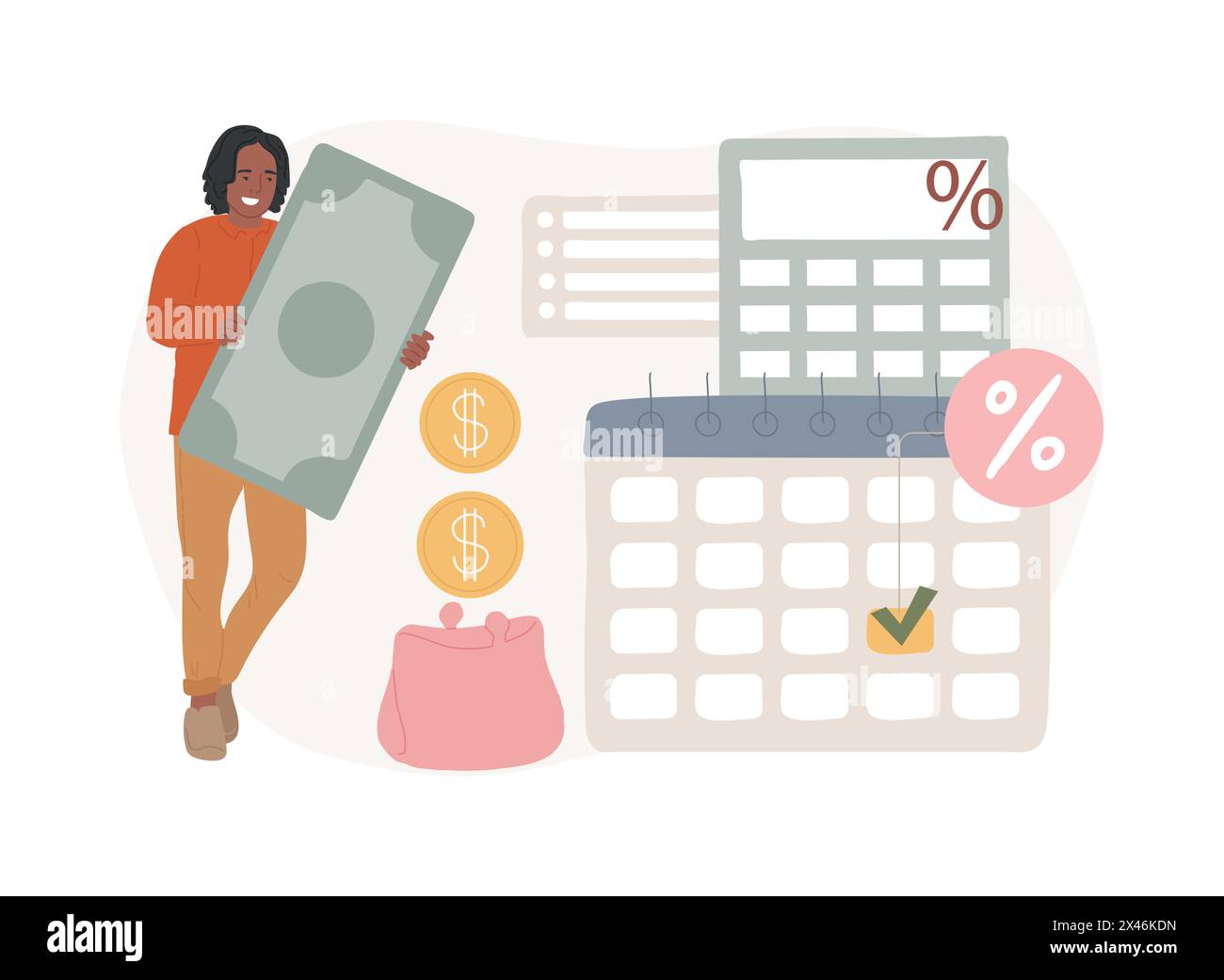 Early payment discount isolated concept vector illustration Stock ...