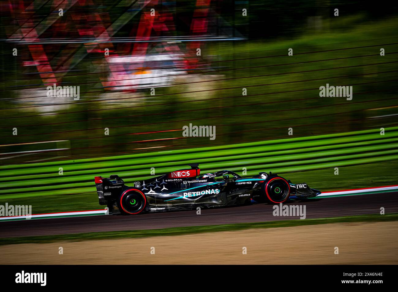 Imola, Italy. 30th Apr, 2024. Kimi Antonelli (ITA) Mercedes AMG reserve ...