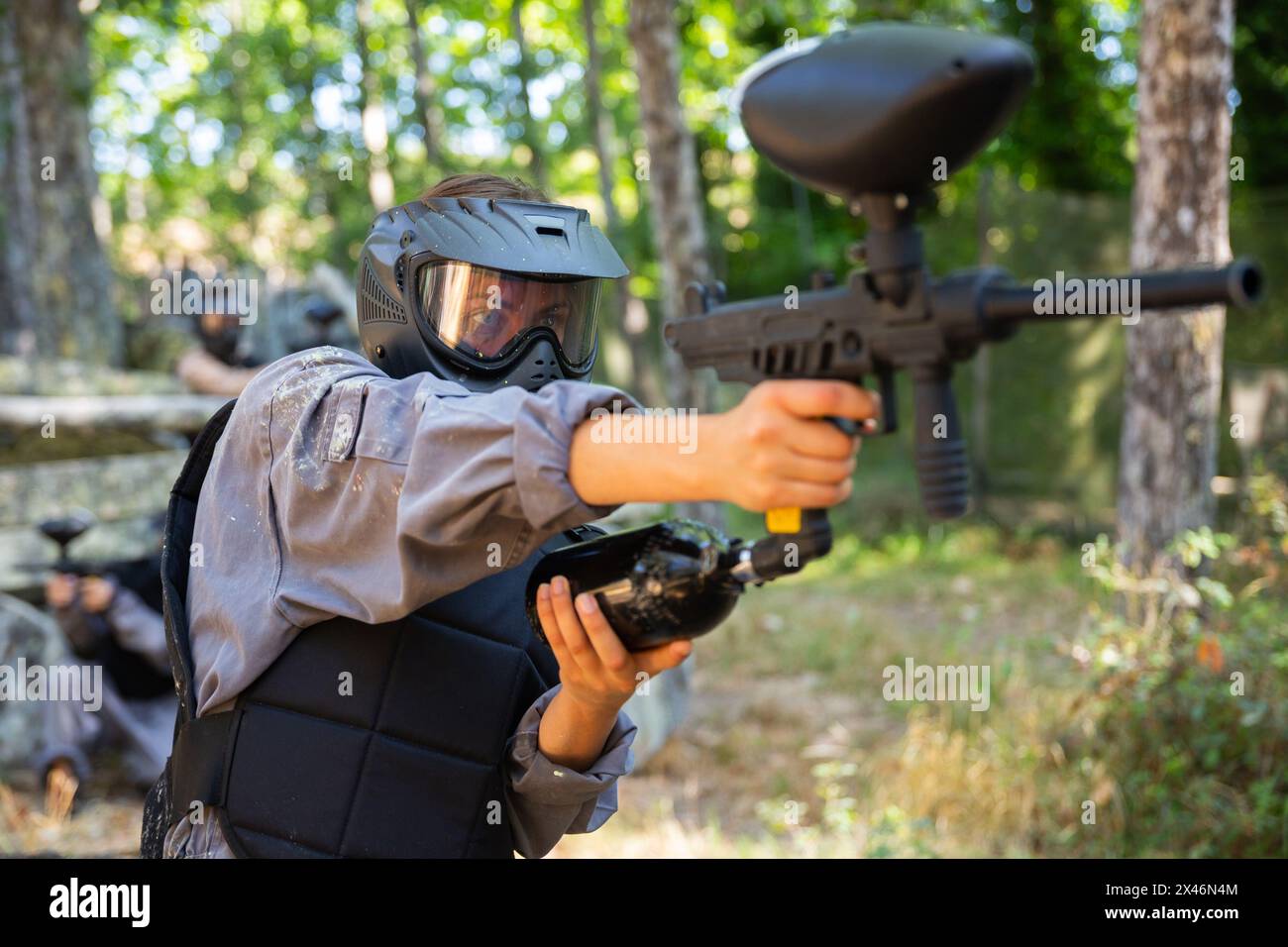 Woman hit with paint hi-res stock photography and images - Alamy