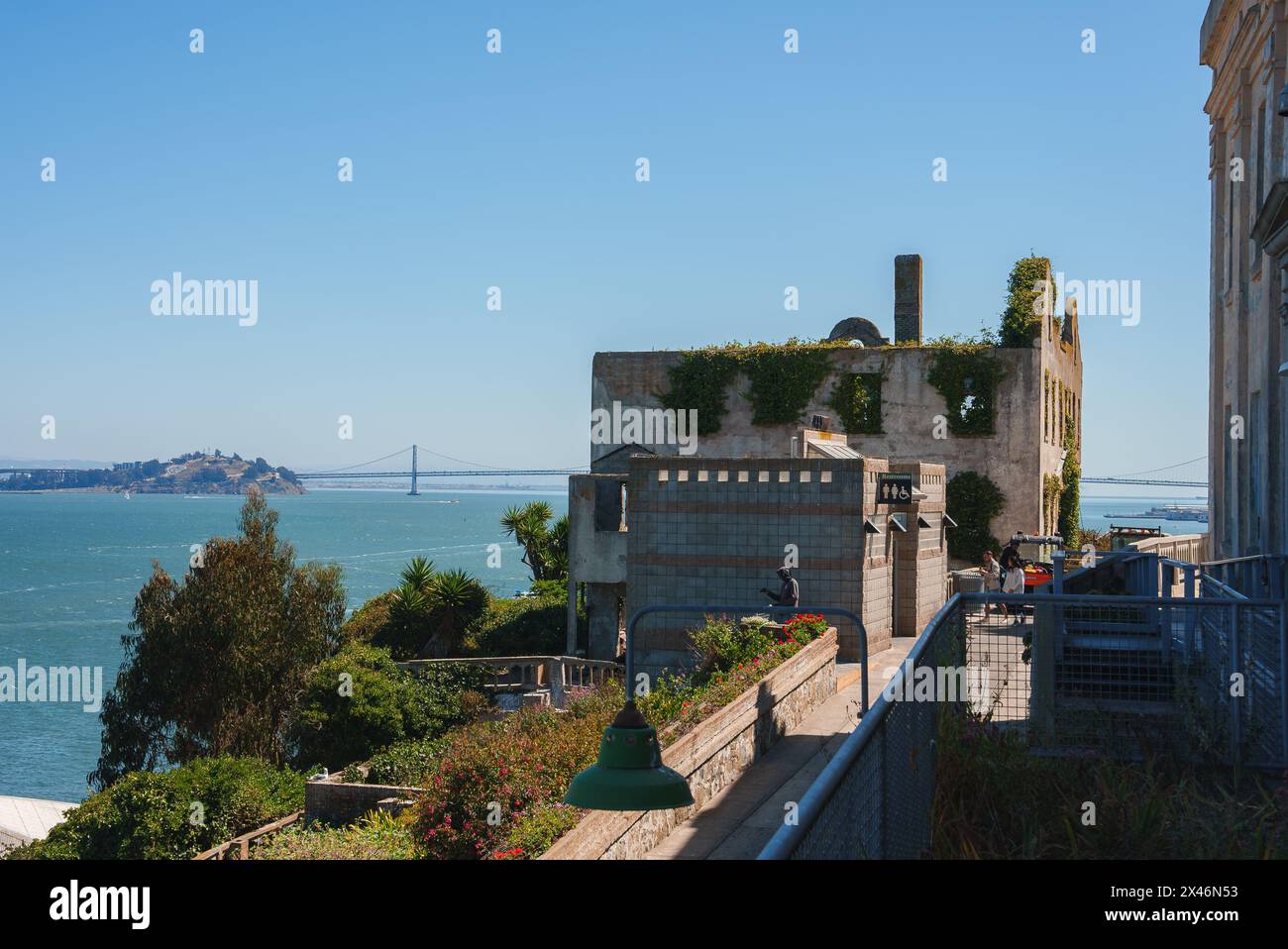 Historic Alcatraz Prison Scene, San Francisco, USA Stock Photo - Alamy