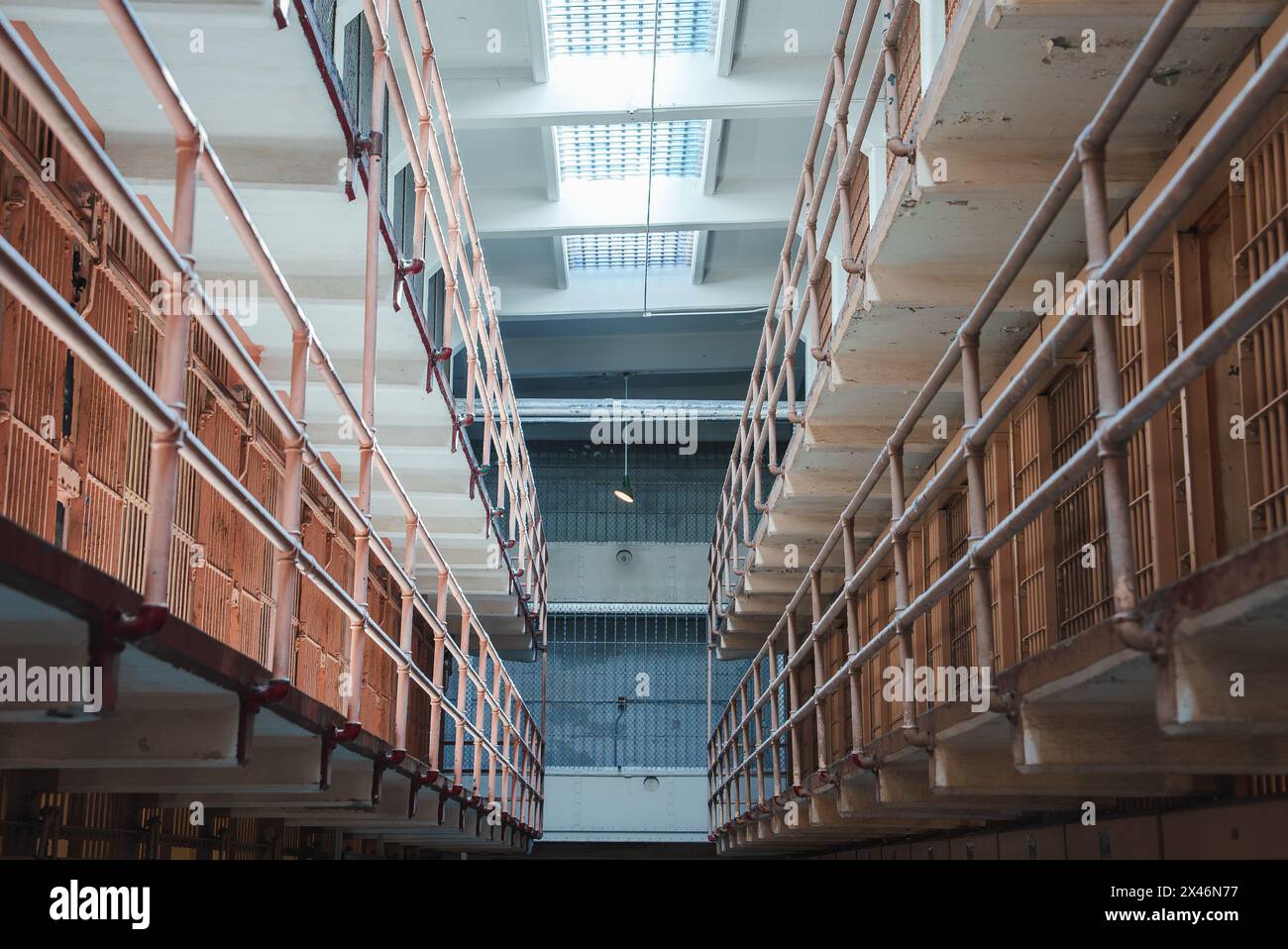 Alcatraz prison interior view, San Francisco, USA Stock Photo - Alamy