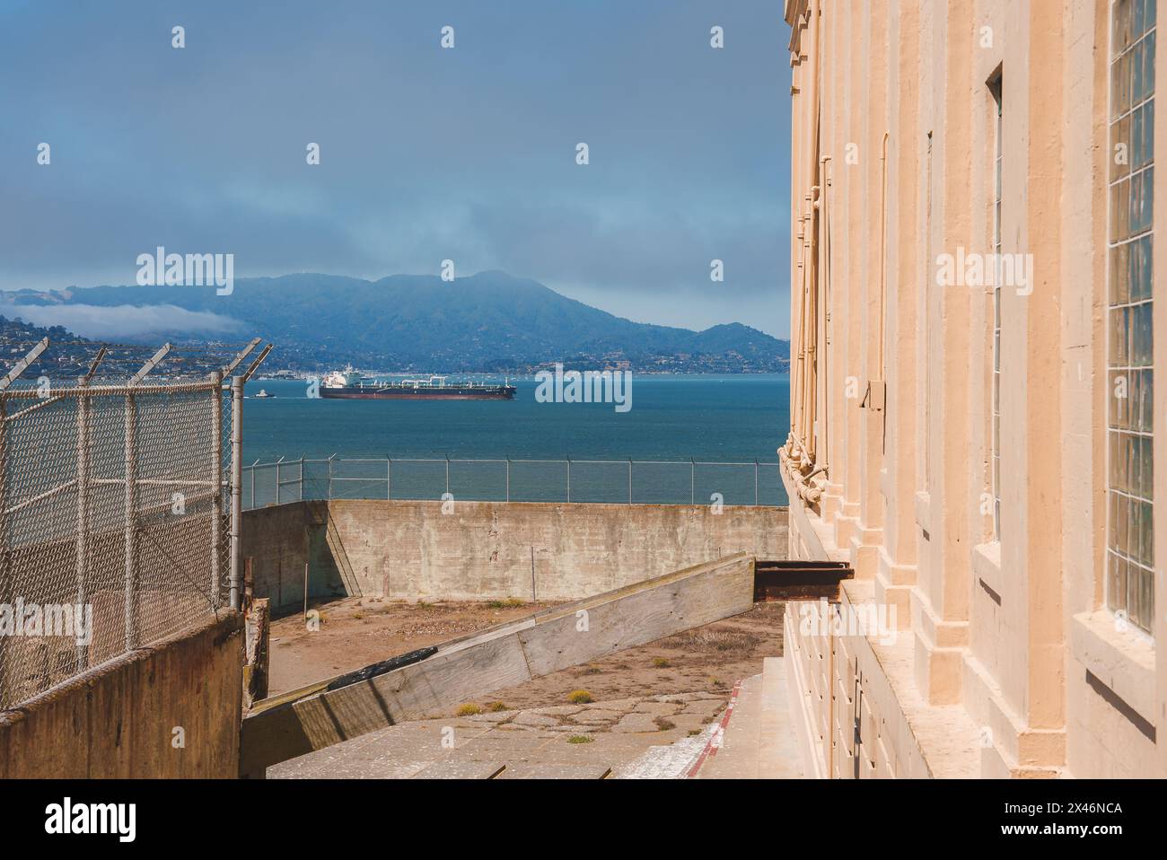 Alcatraz Prison Exterior Wall View, San Francisco, USA Stock Photo - Alamy