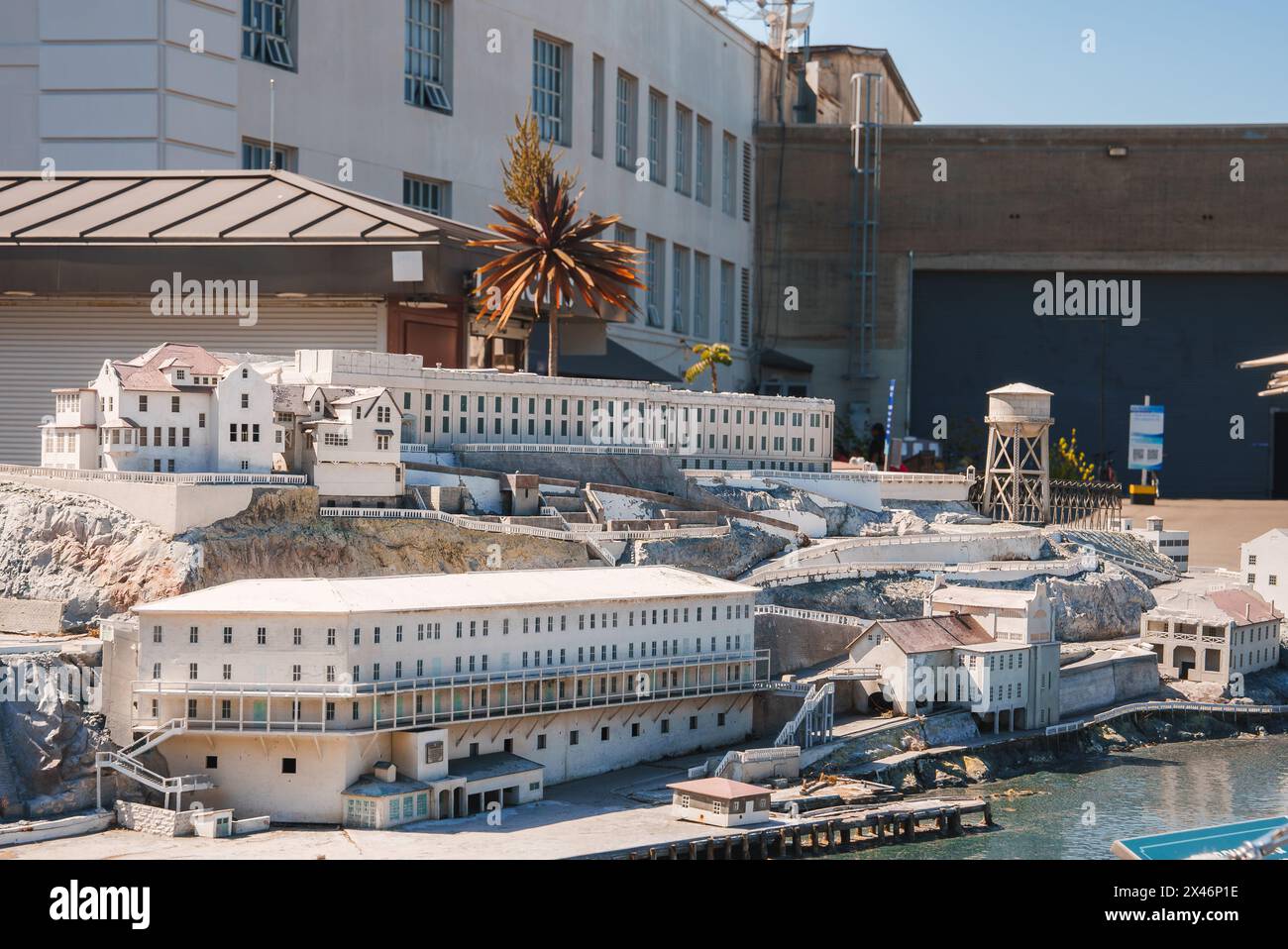 Detailed scale model captures Alcatraz prison architecture, San ...