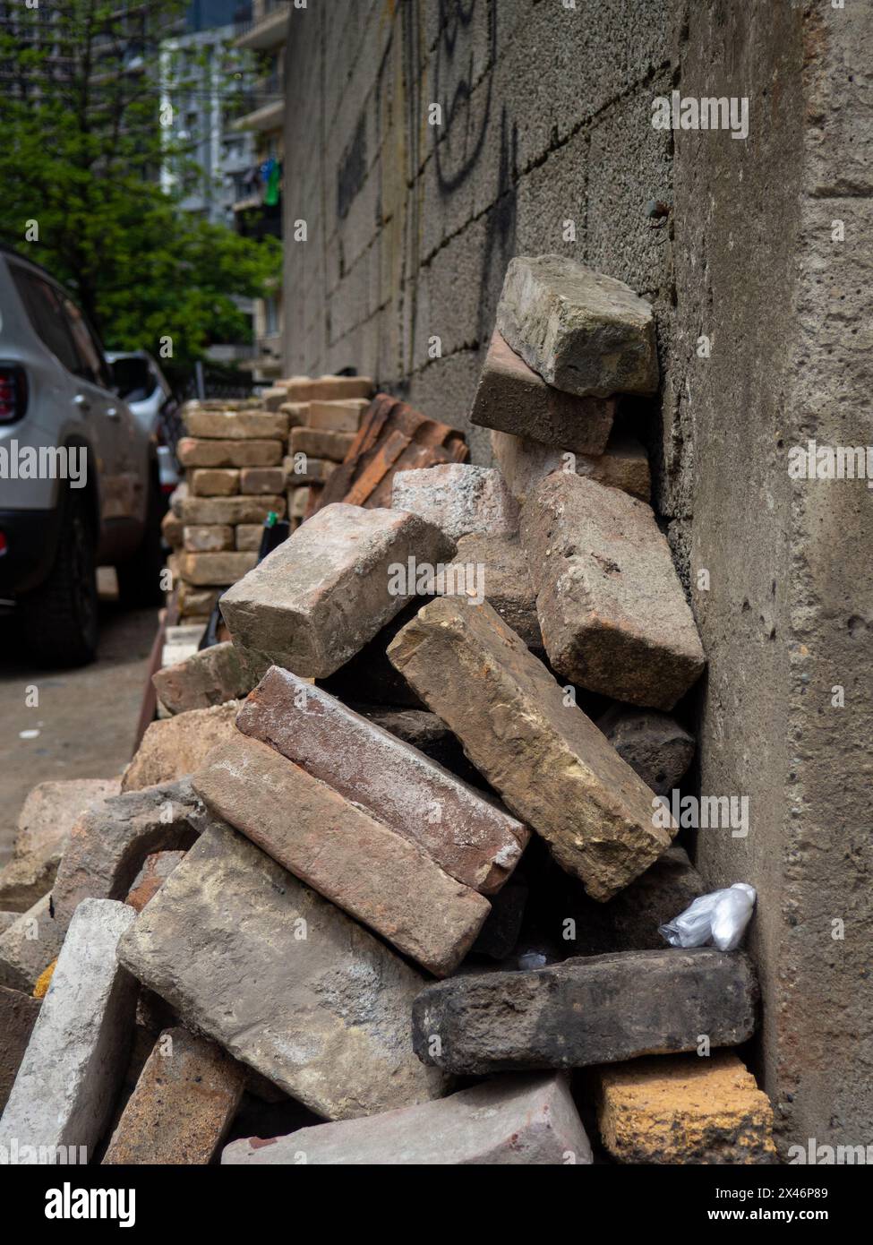 Various stones. Building materials for sale. For construction. Business ...