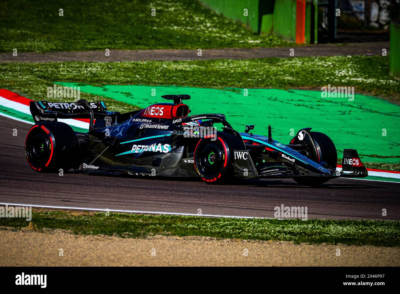 Imola, Italy. 30th Apr, 2024. Kimi Antonelli (ITA) Mercedes AMG reserve ...