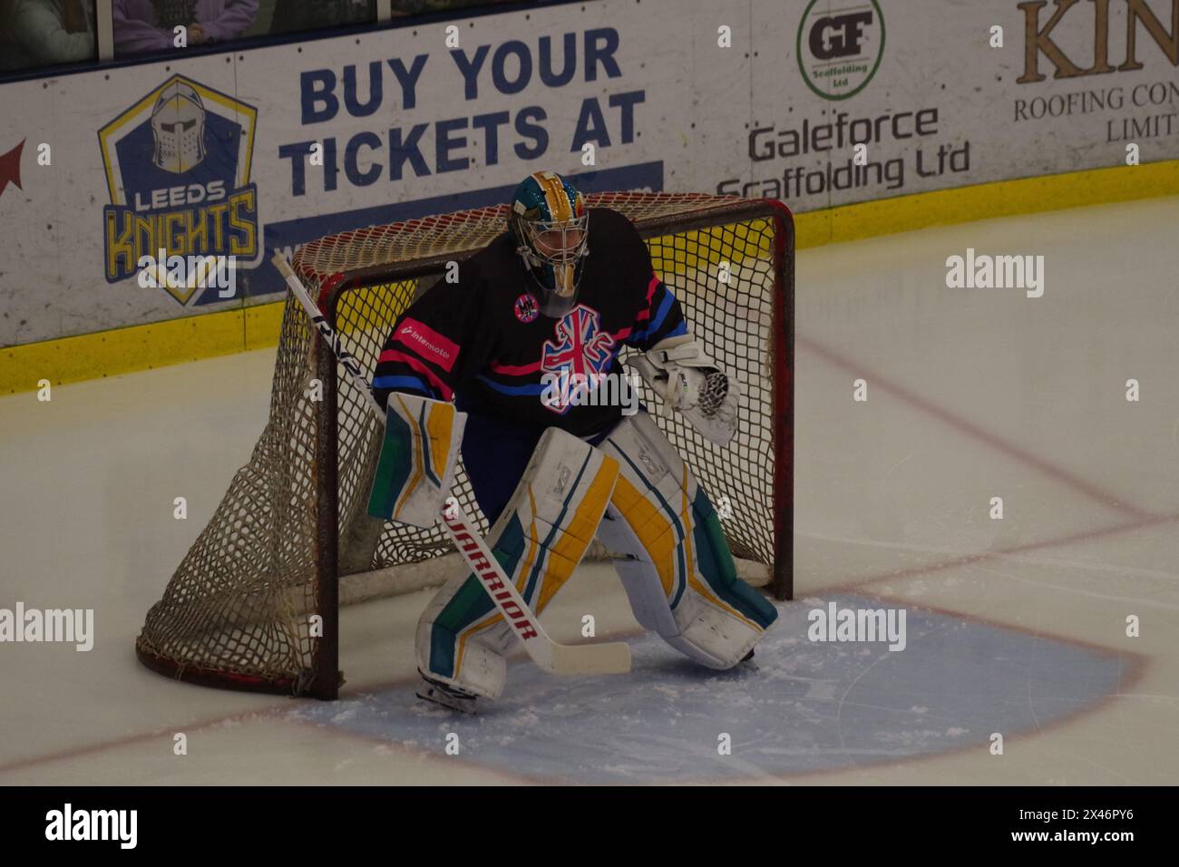 Leeds, 26 April 2024. Jackson Whistle during warm up for Great Britain ...