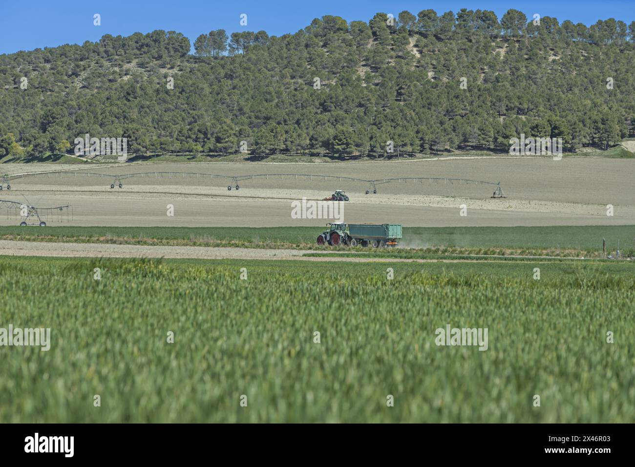 Higher Crop Yields: Linear irrigation systems are often used on higher ...