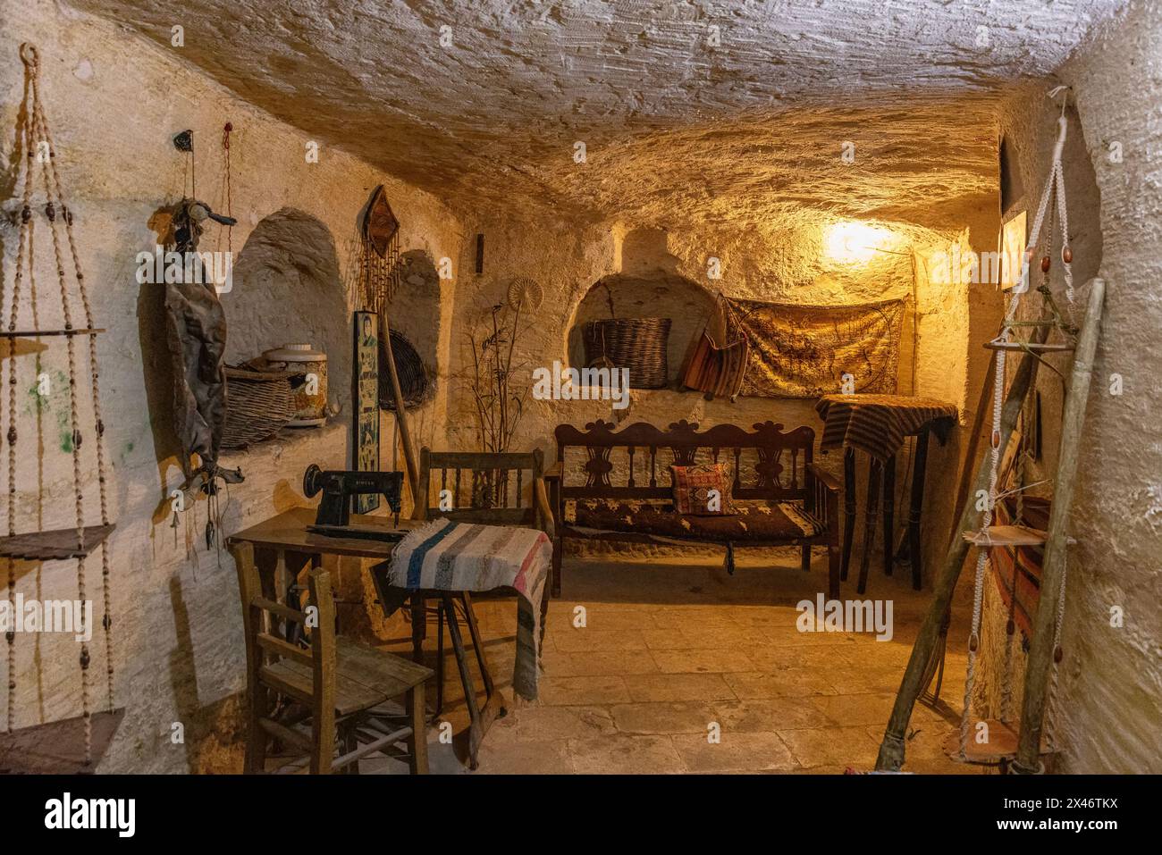 Mardin, Midyat, Turkey - 9 Ocak 2024; Matiate Underground City Estel ...