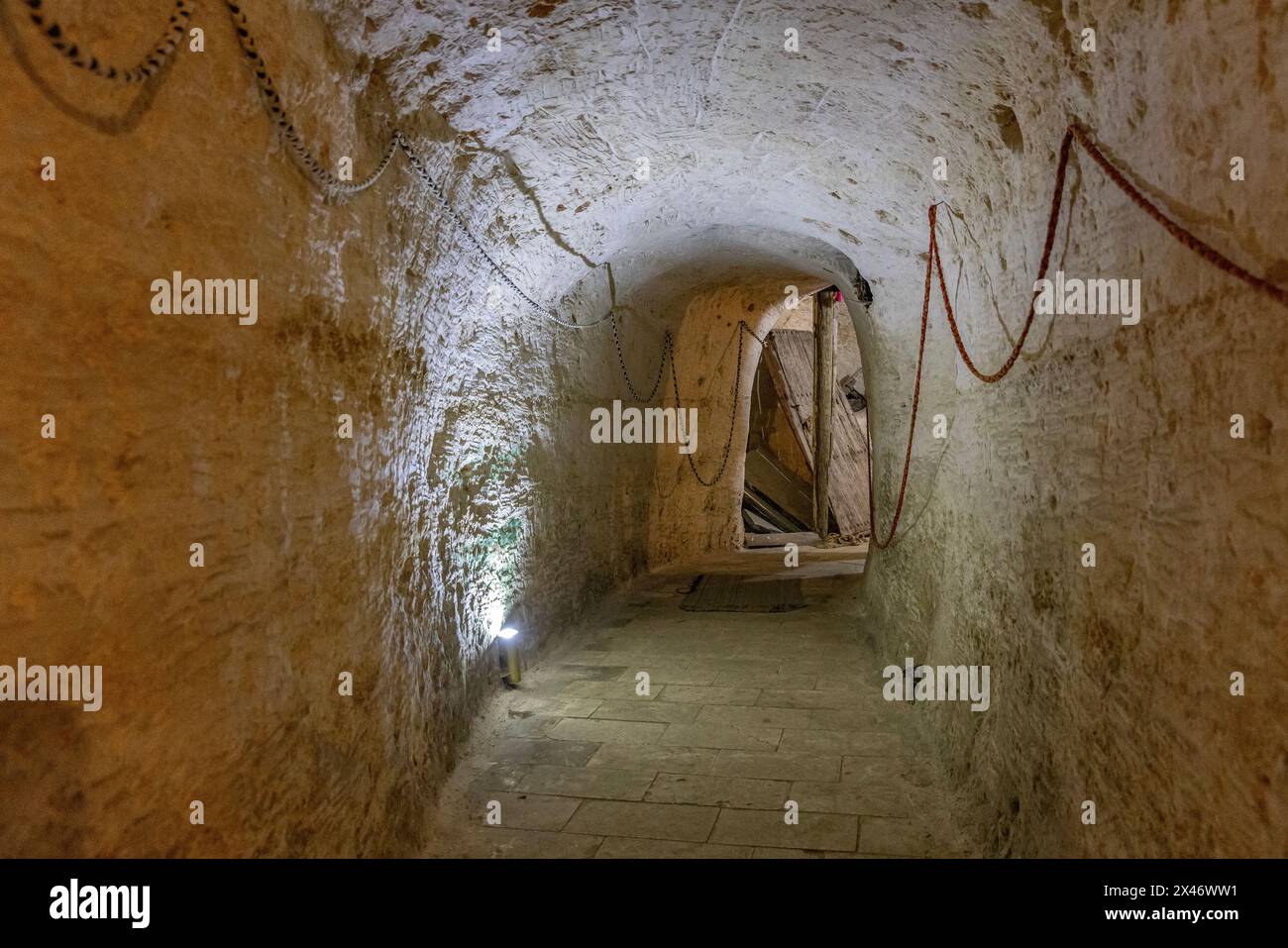 Mardin, Midyat, Turkey - 9 Ocak 2024; Matiate Underground City Estel ...