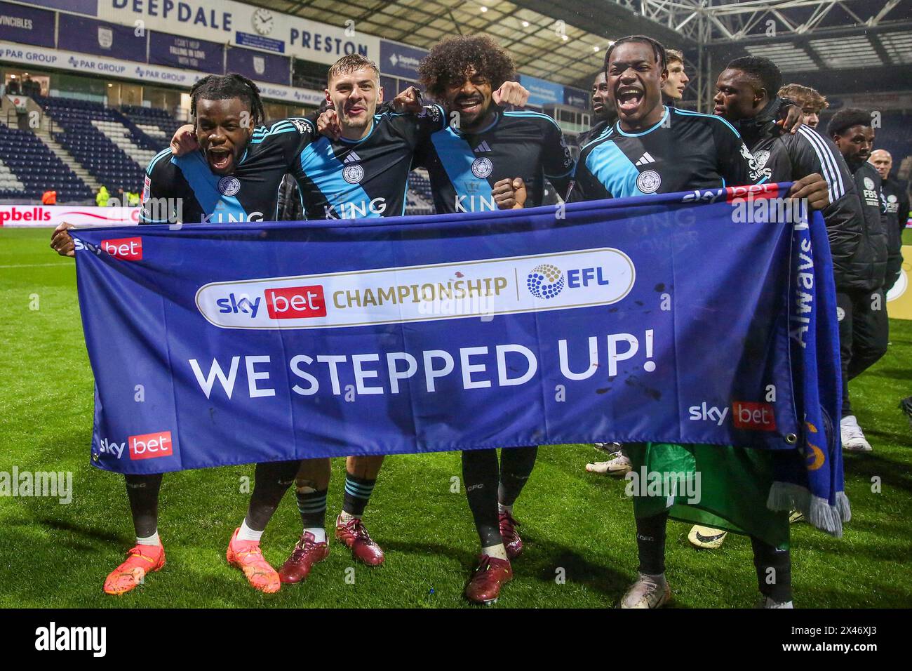 Preston, UK. 29th Apr, 2024. Leicester City midfielder Wilfred Ndidi ...