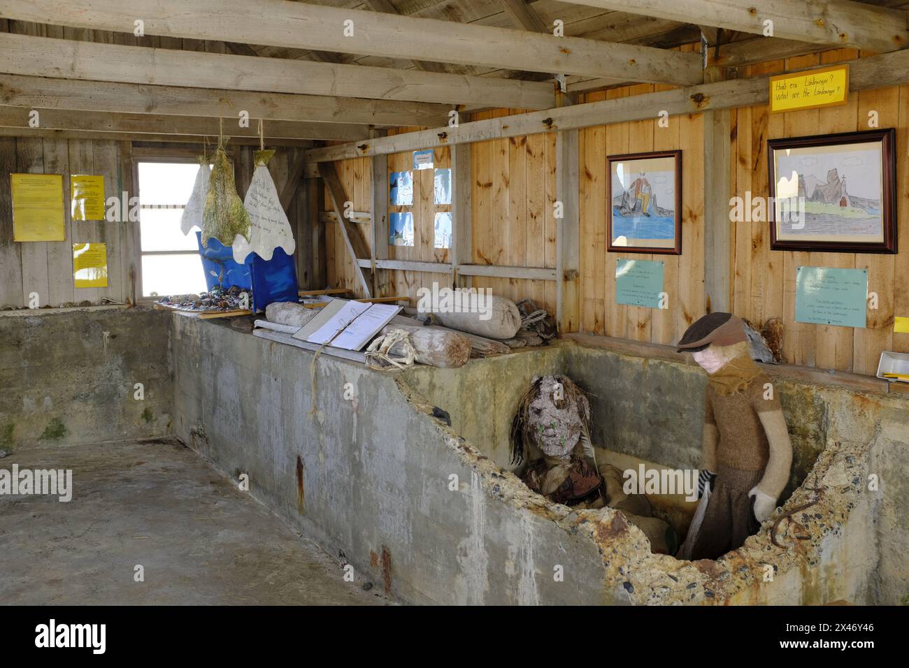 old cottage on Snaefellsnes peninsula. It is now used for showing the ...