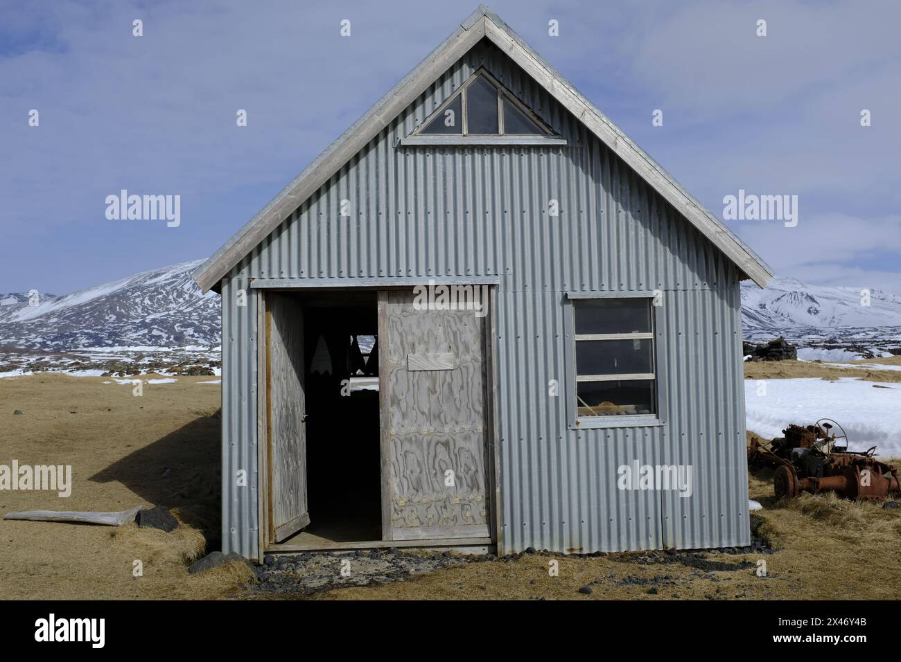old cottage on Snaefellsnes peninsula. It is now used for showing the ...