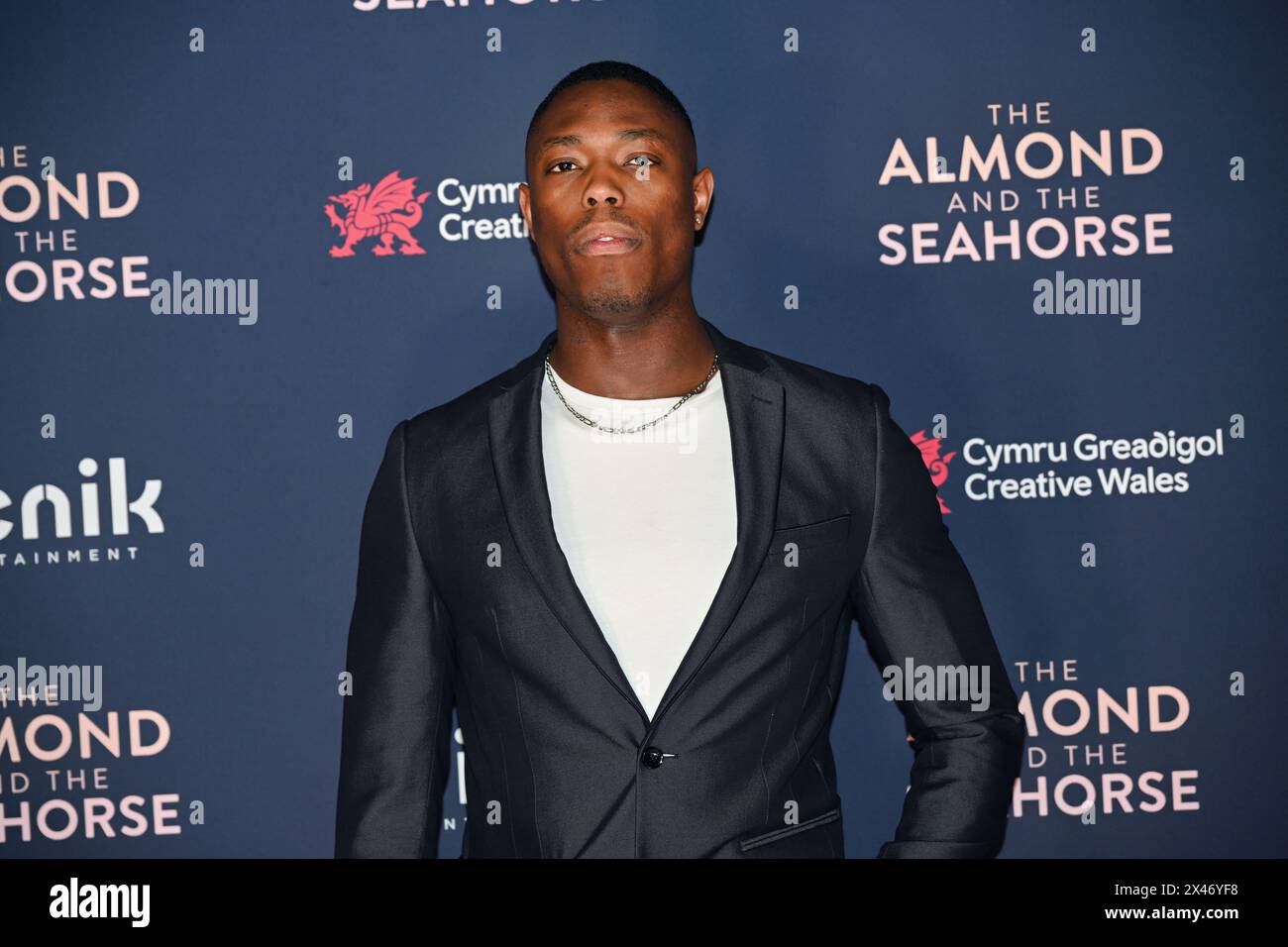 LONDON, ENGLAND - APRIL 30: Patrick Elue attends the UK Premiere of ...