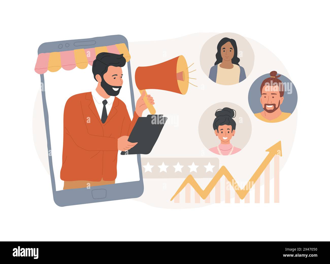 Brand advocate isolated concept vector illustration Stock Vector Image ...