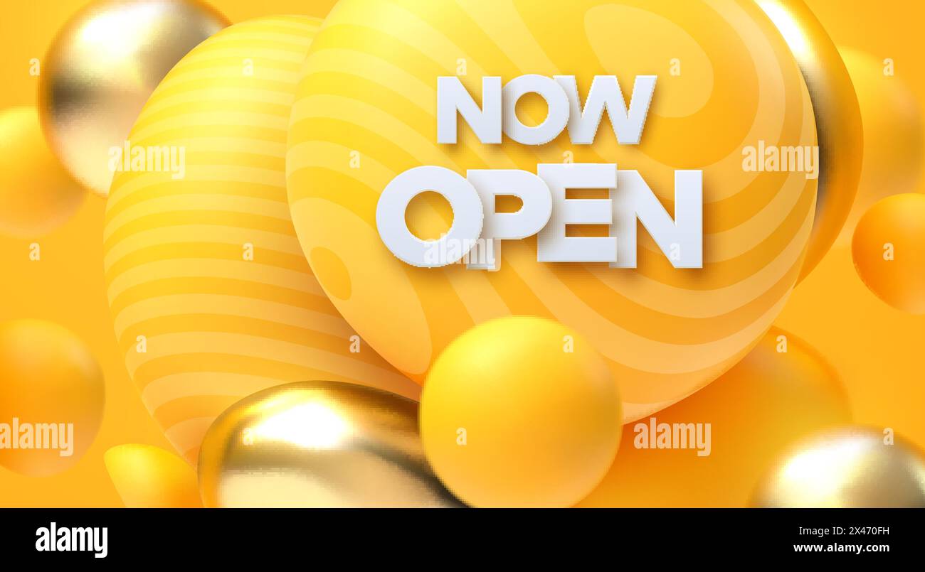 Now open label Stock Vector Images - Alamy