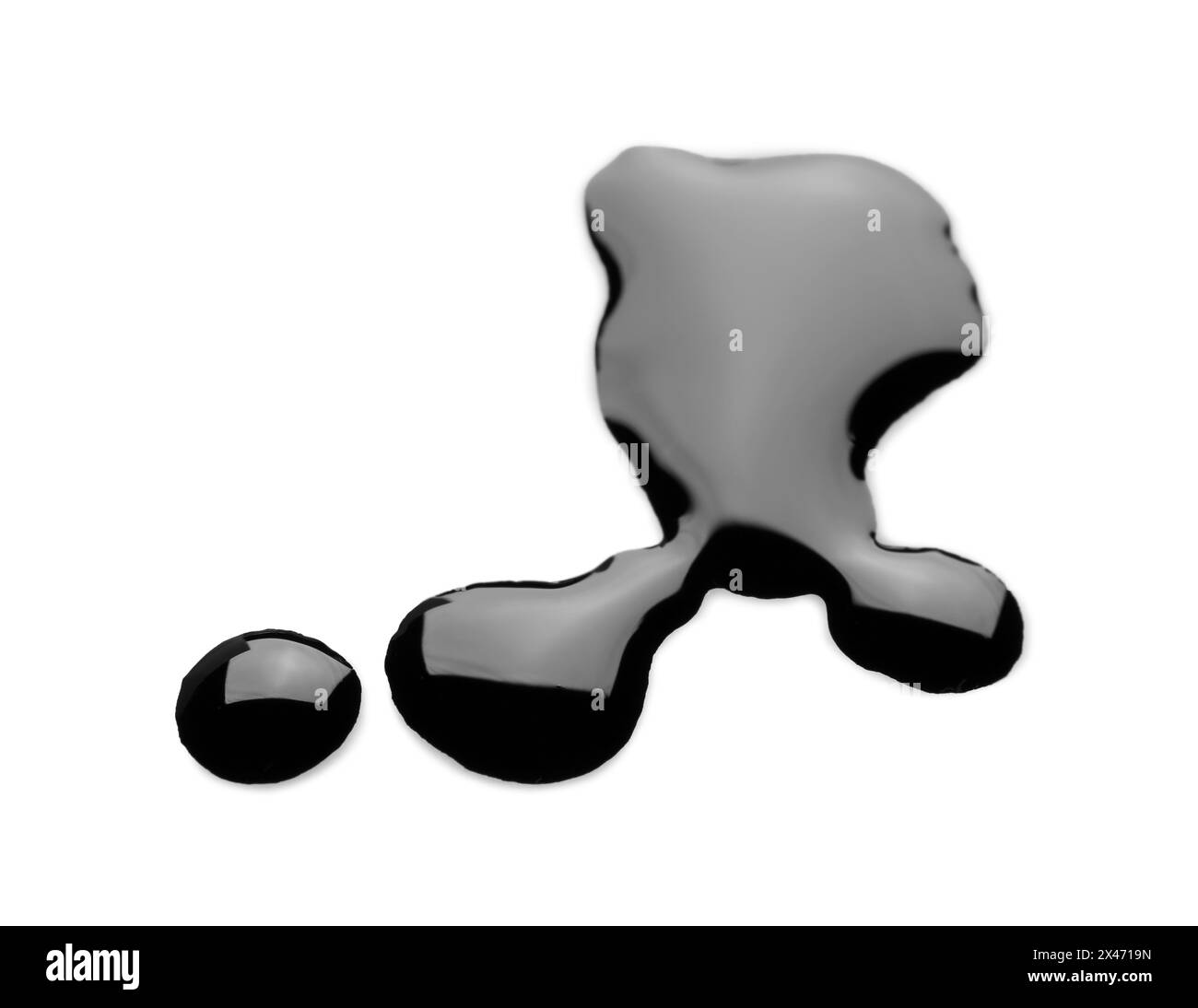 Paint black blobs ink Cut Out Stock Images & Pictures - Alamy