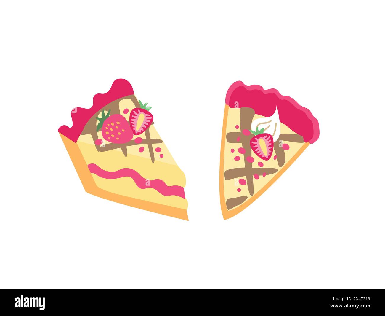 Cooking sweet sponge cake Stock Vector Images - Alamy