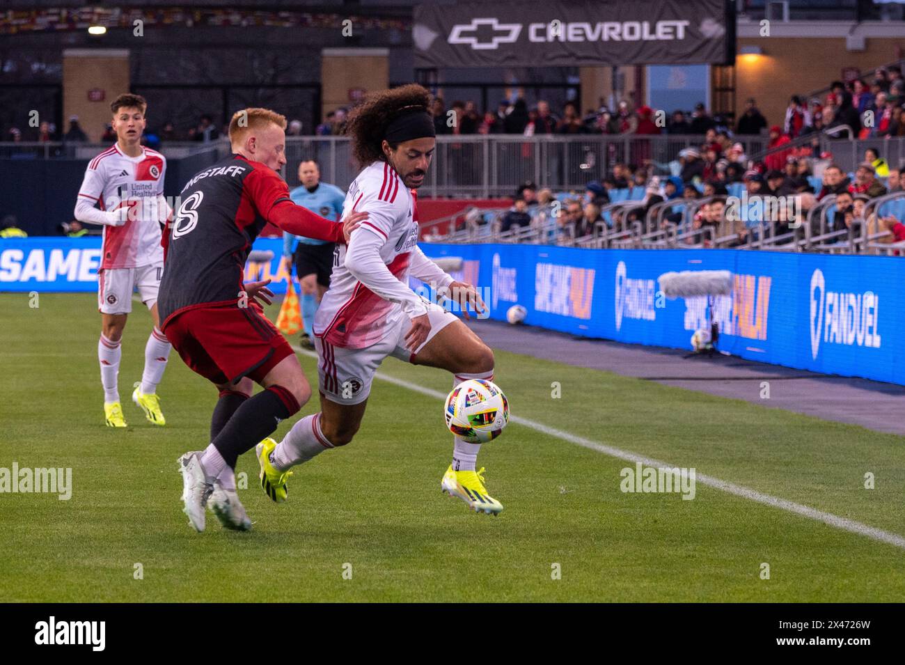 Toronto, ON, Canada - April 20, 2024: Ryan Spaulding #34 defender of ...