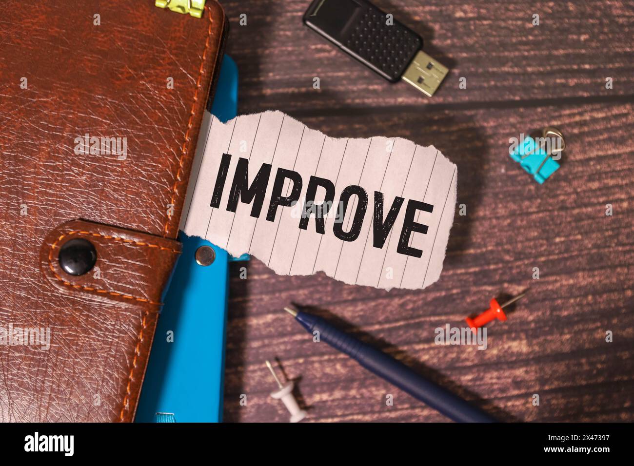 Multiple arrow pointing to colorful alphabet word IMPROVE at the center ...