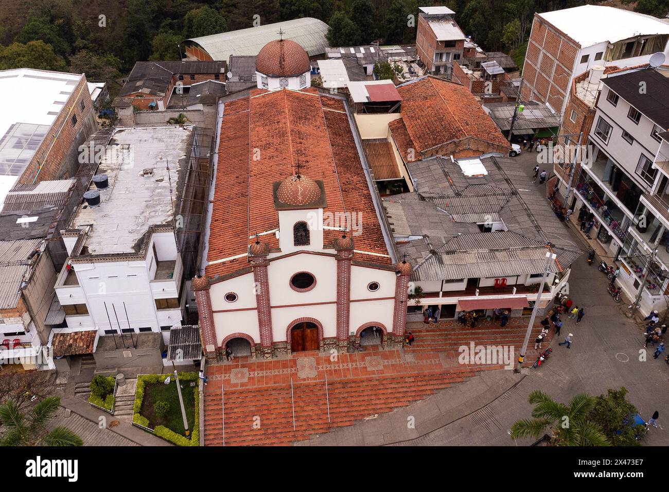 Caicedo, Antioquia - Colombia. March 17, 2024. Aerial view with drone ...