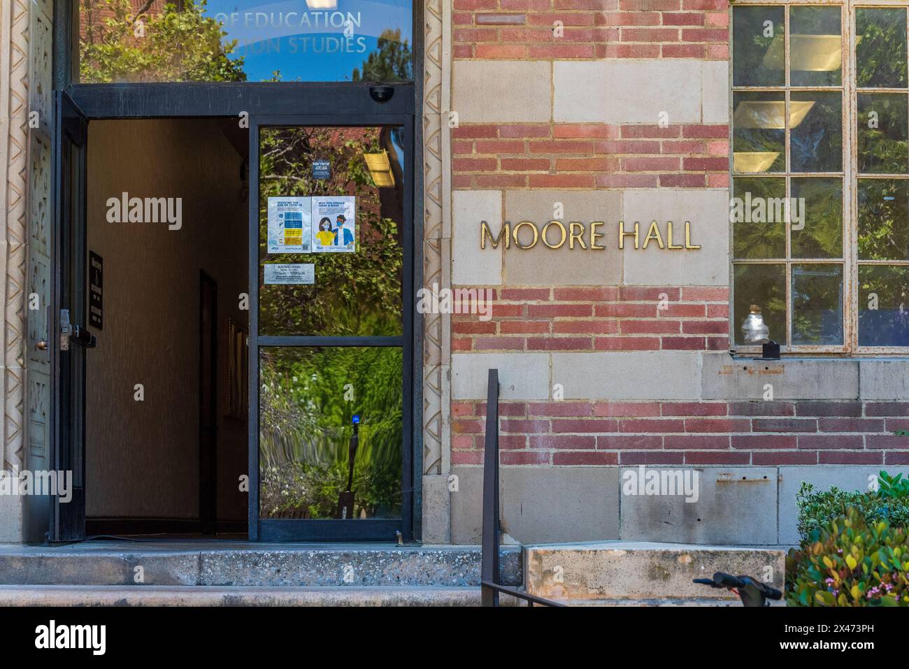 Moore Hall at Palestine protest at UCLA. Credit: Erik Morgan Stock ...