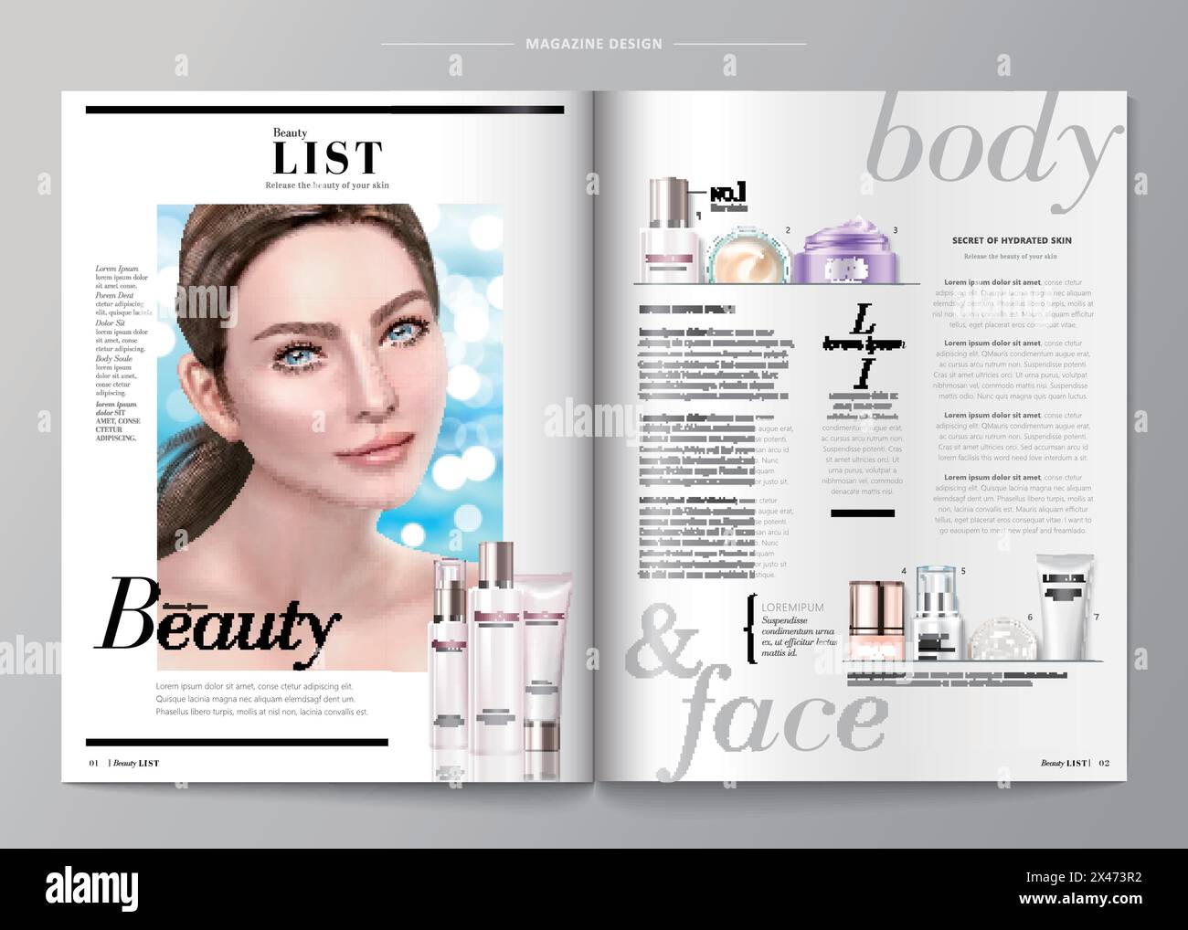 The face magazine Stock Vector Images - Alamy