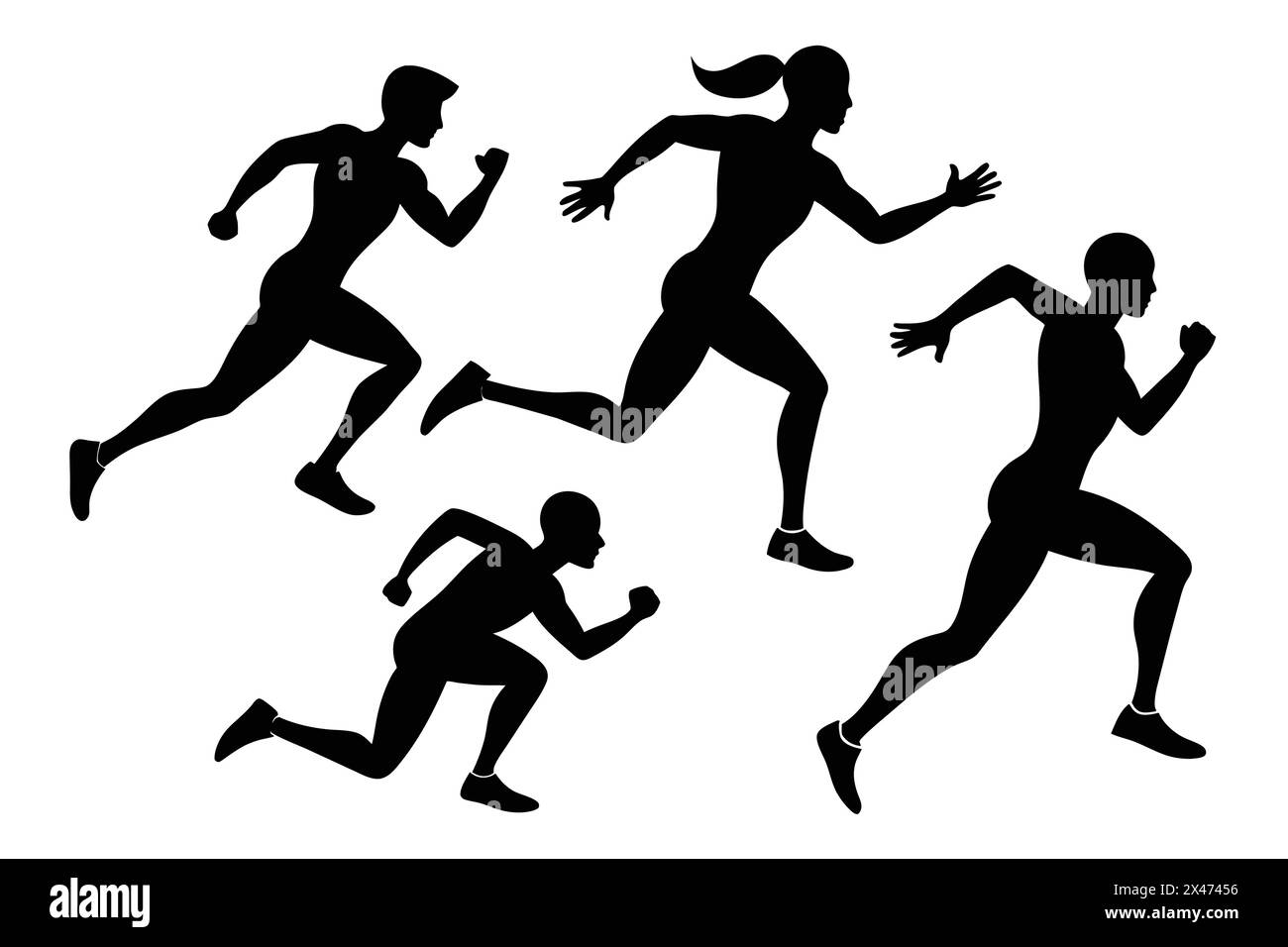 Sport human white illustration Stock Vector Images - Alamy