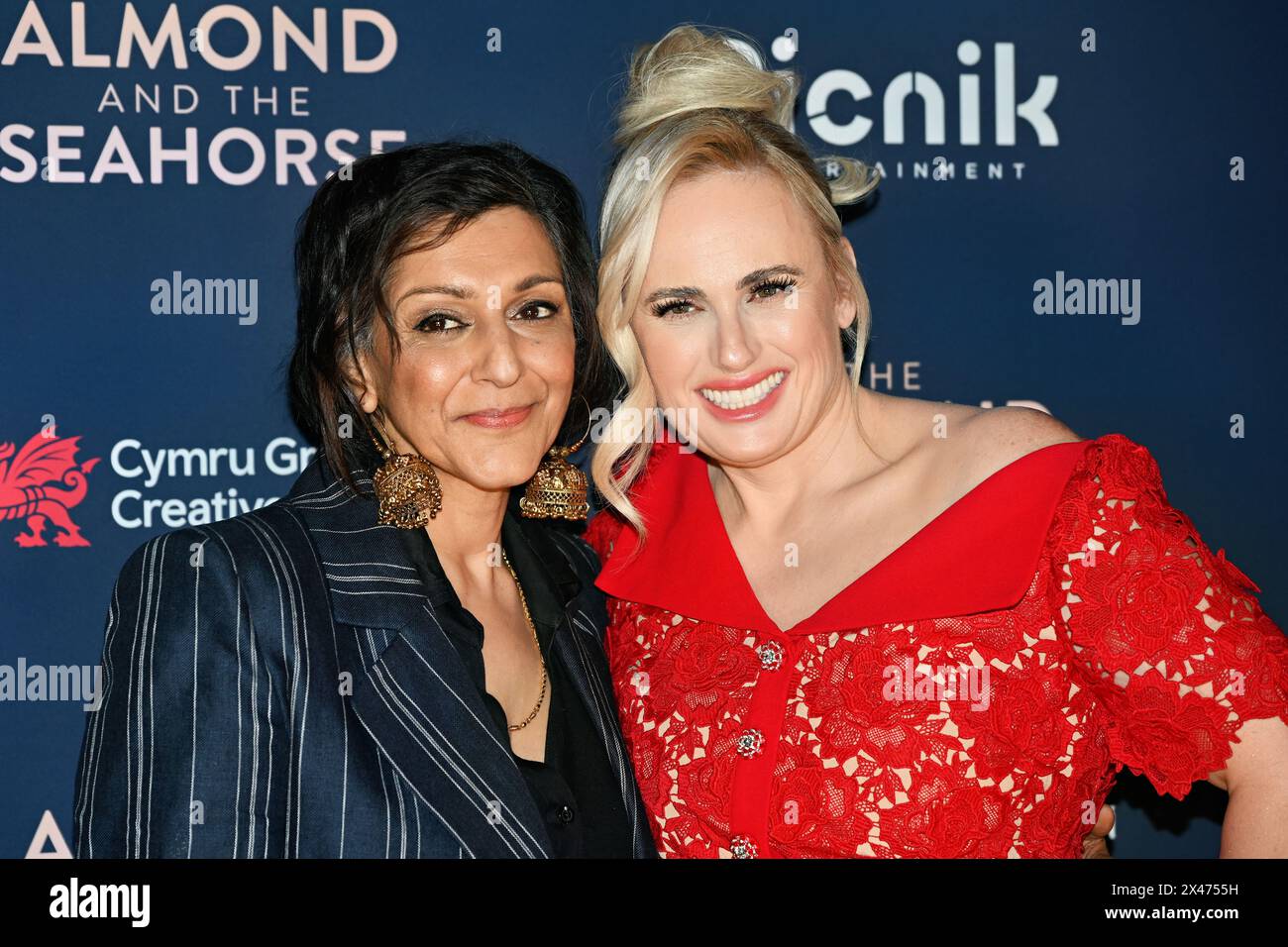 LONDON, ENGLAND - APRIL 30: Meera Syal and Rebel Wilson attends the UK ...