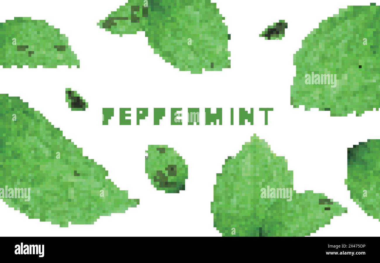 Peppermint background design, refreshing leaves floating in the air, 3d ...