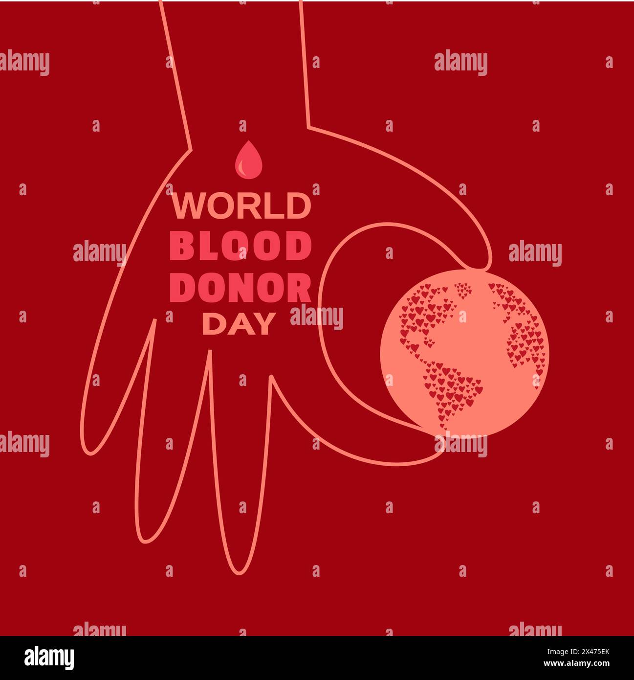 Blood donation medical vector poster concept. World Blood Donor Day ...