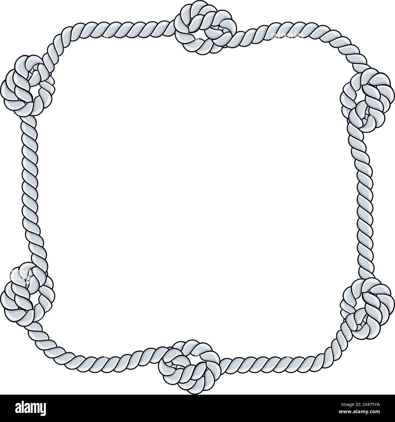 Double square knot Stock Vector Images - Alamy