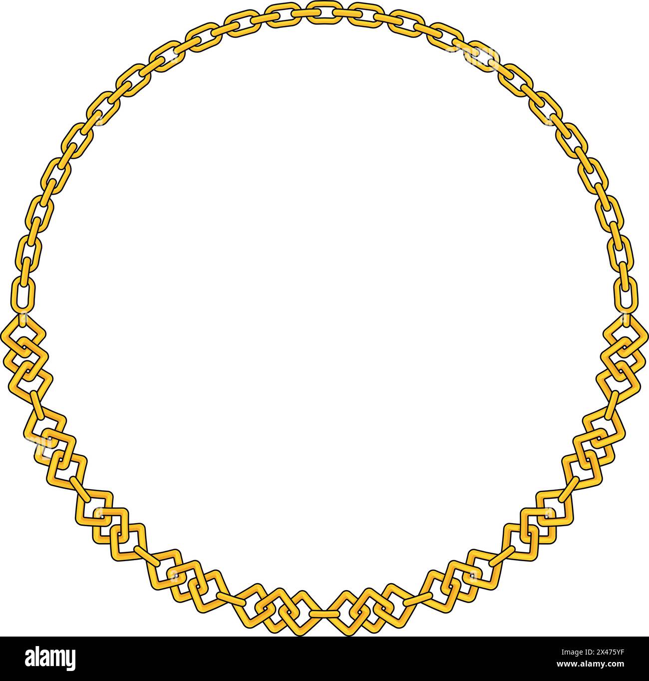 Gold rope chains Stock Vector Images - Alamy