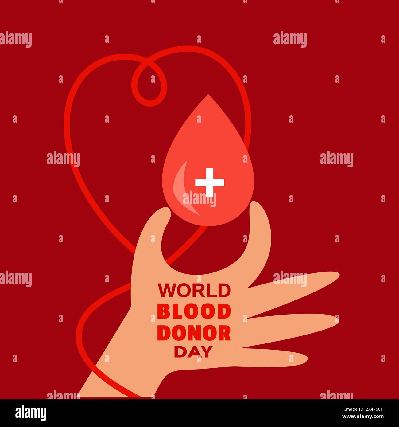 Blood donation medical vector poster concept. World Blood Donor Day ...
