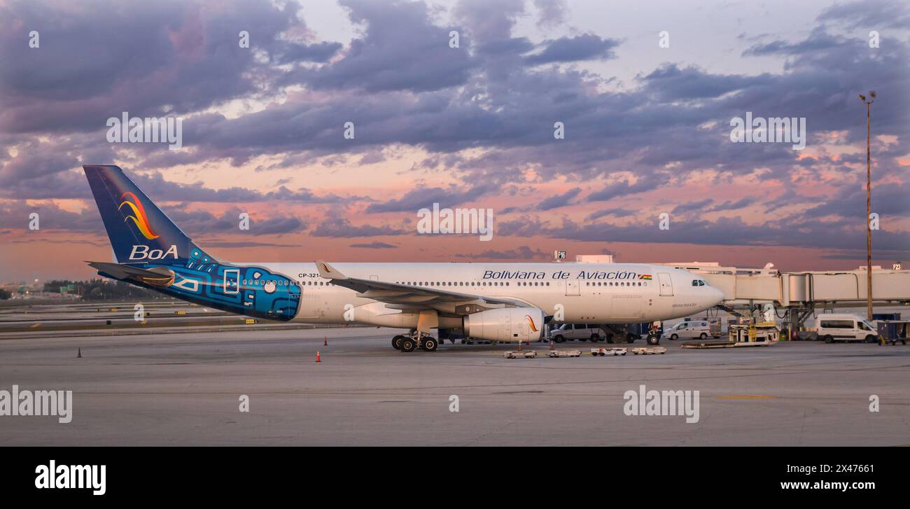 Miami, Florida, USA - 03 14 2024: Airbus A330-243 jet airliner of ...