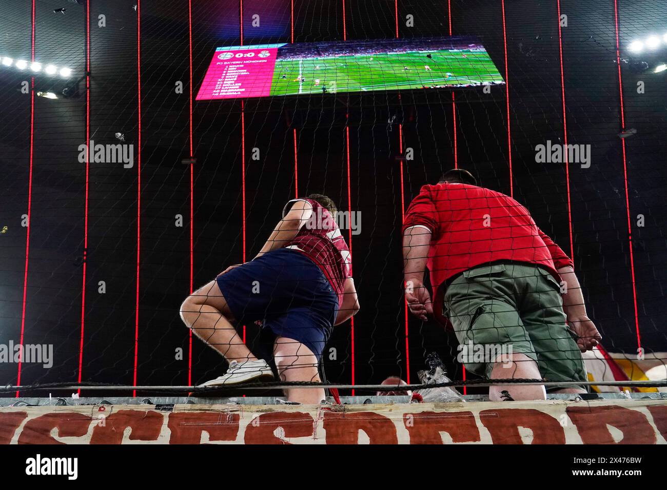 Munich, Germany. 30th Apr, 2024. FC Bayern Munchen's ultra fan during ...