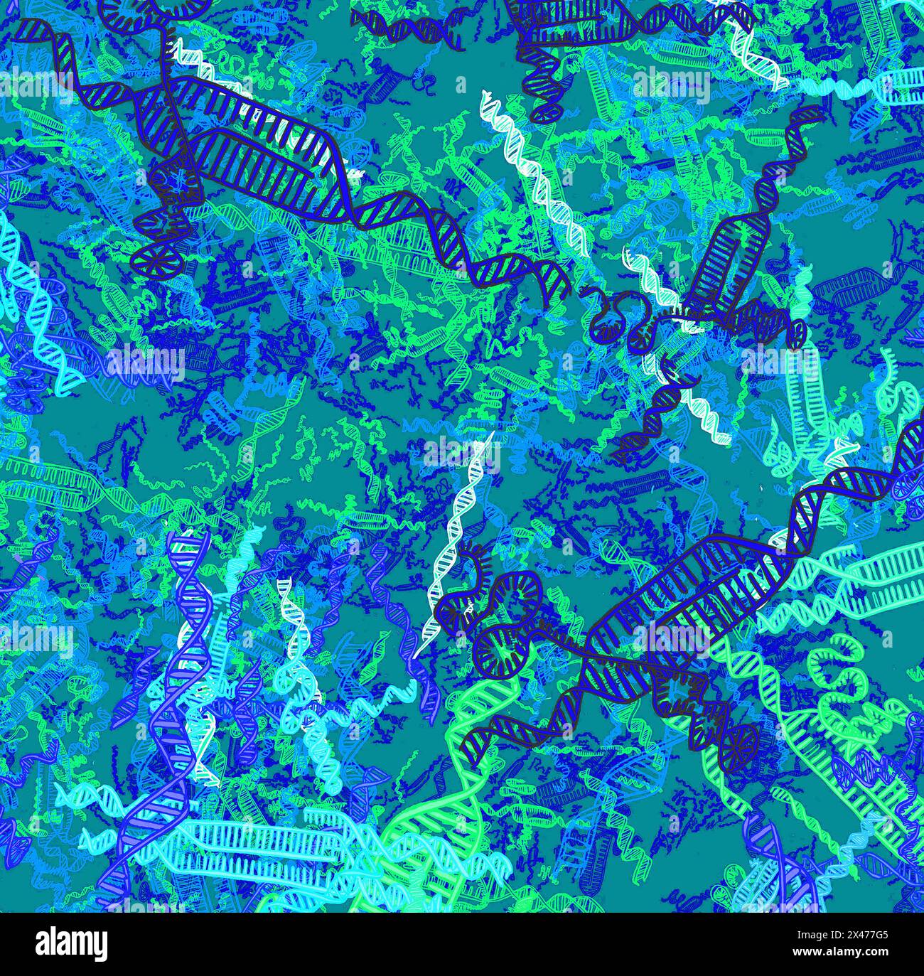 Conceptual illustration of the CRISPR-Cas9 gene editing complex. The ...