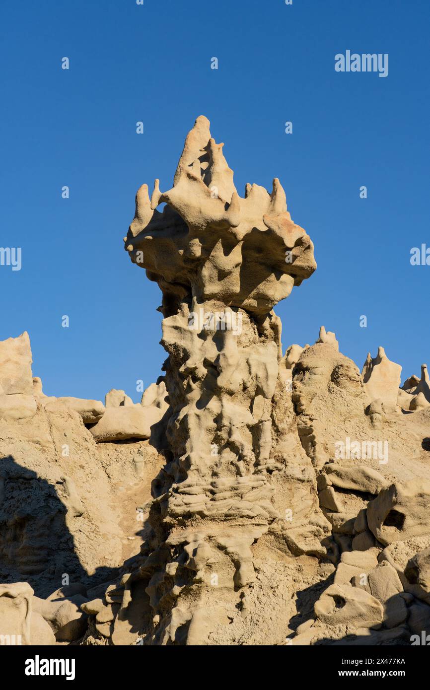 Rock formations in Fantasy Canyon, located near Vernal, Utah, USA. This ...