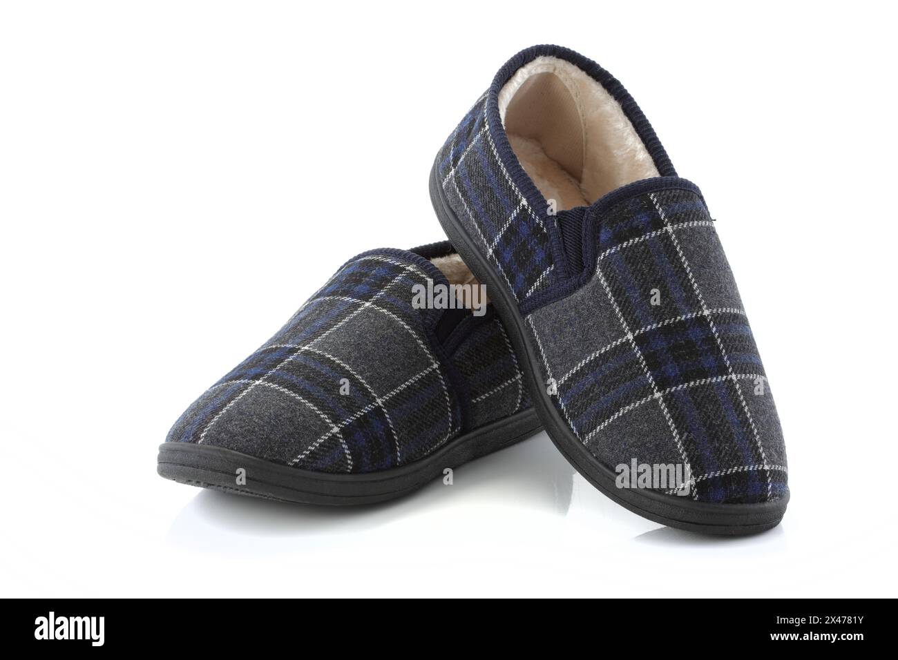 Brown home soft slippers Cut Out Stock Images & Pictures - Alamy