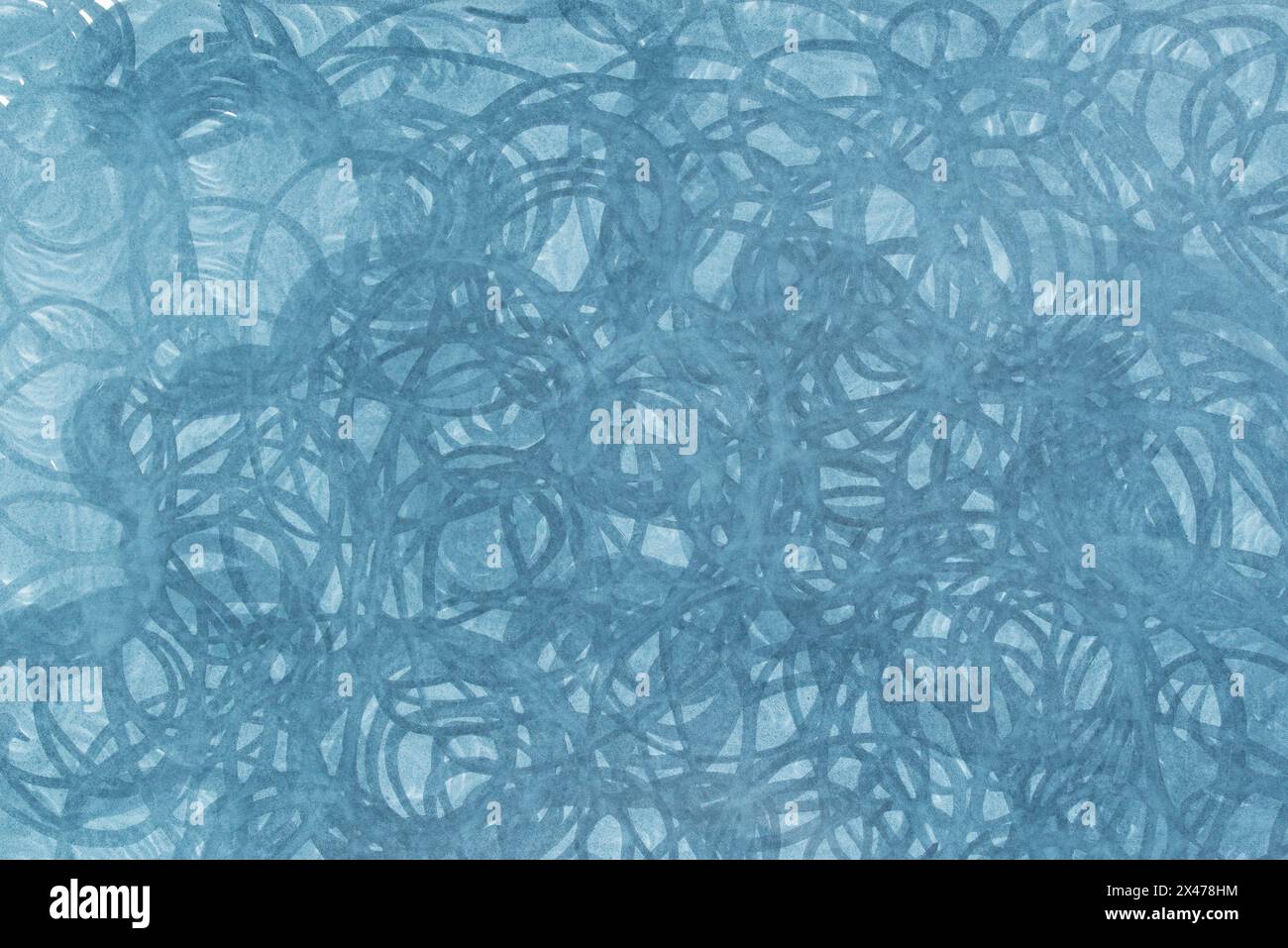 Abstract blue ink on paper drawing hi-res stock photography and images ...