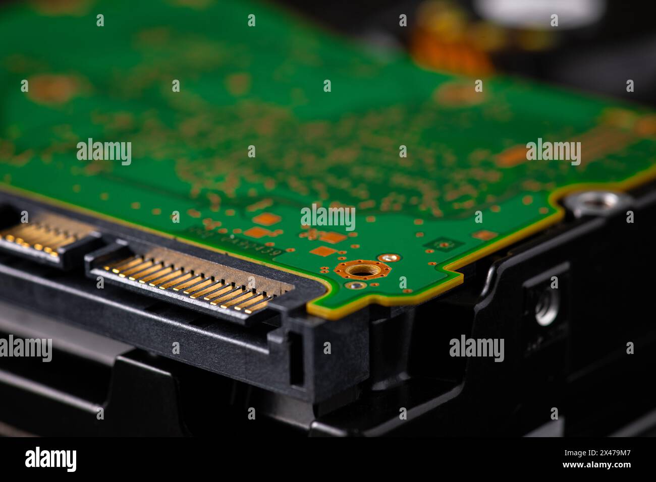 Hard disk drive and printed circuit board with SATA power connector ...