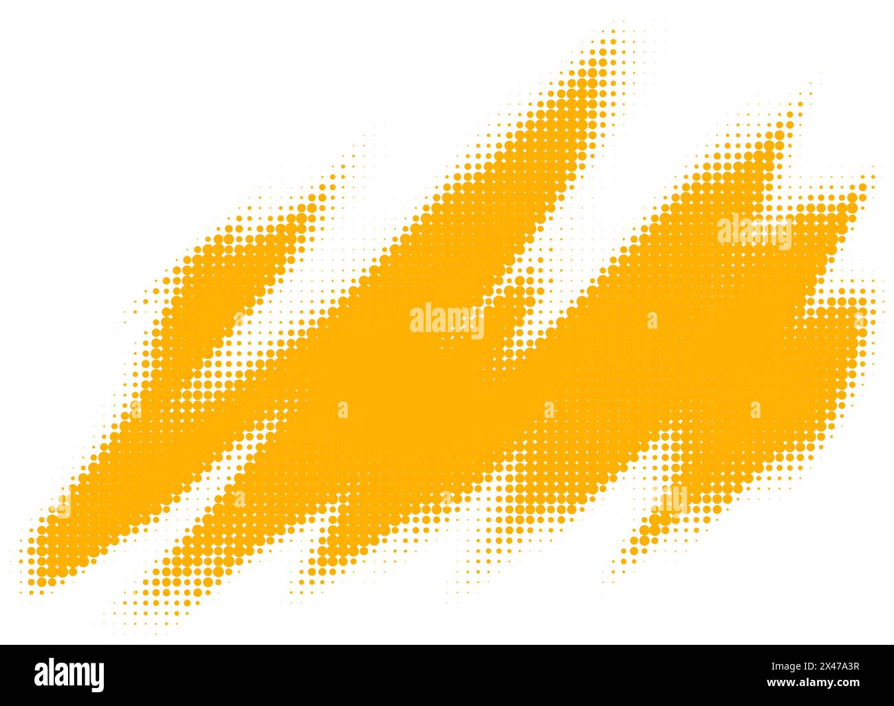 orange halftone design banner template. Vector illustration Stock ...